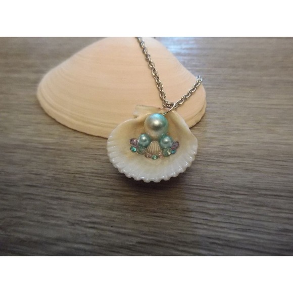 Handmade | Jewelry | Princess Mermaid Pastel Jeweled Necklace | Poshmark
